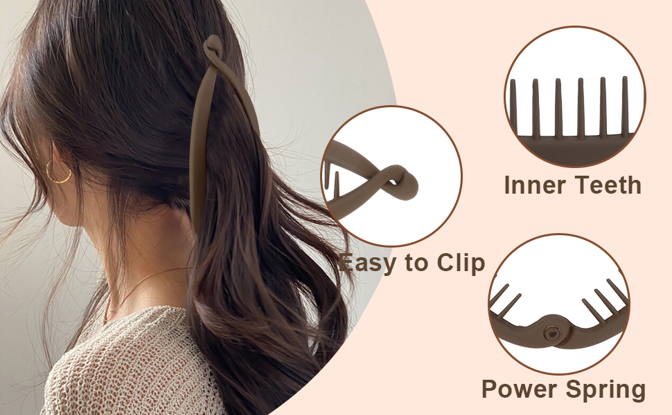 Amazon.com: Hapdoo 4PCS Banana Clips Hair, Matte Banana Hair Clips for Thick Hair Thin hair ...