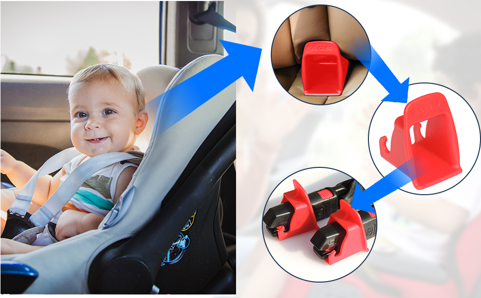 Amazon.com: JHKLS ISOFIX Interface Belt Latch Guide, 2 Pcs Car Seat ISOFIX Interface Buckle ...