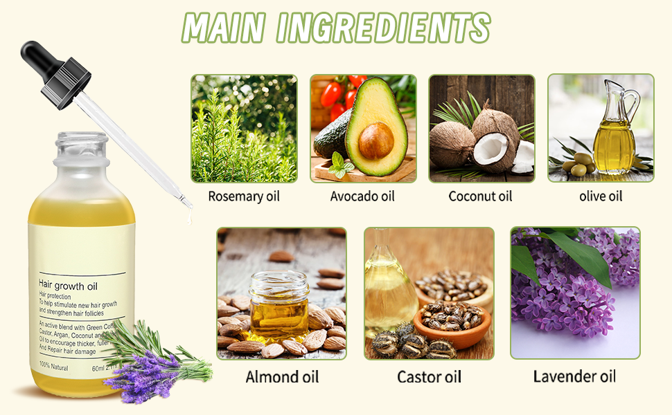 Amazon.com: 2 Pcs Veganic Natural Hair Growth Oil, Natural Hair Growth Oil, Veganic Hair Growth ...