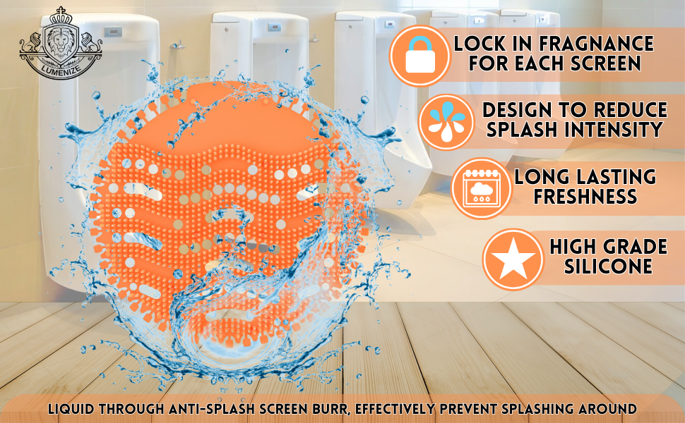 Amazon.com: LUMENIZE Urinal Screens Deodorizer (12 Pack) - Anti-Splash Urinal Screens - Urinal ...