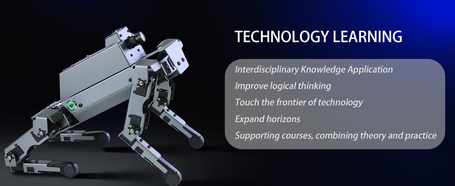Amazon.com: Yahboom Raspberry Pi Robot Dog Quadruped 12-DOF AI Visual ...
