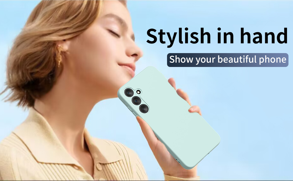 Foluu Designed for Samsung Galaxy A55 5G Case, Silicone Shockproof Phone Case with [Soft Anti ...