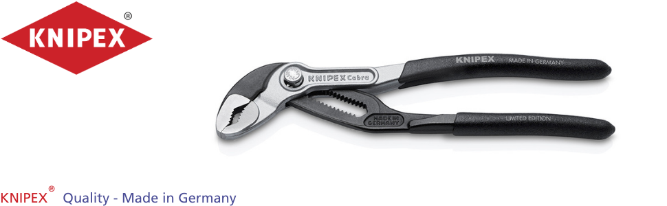 KNIPEX 87 99 180 S01 Pinza de extensión pico de loro Cobra 180 mm XMAS 2024 - Edición limitada ...