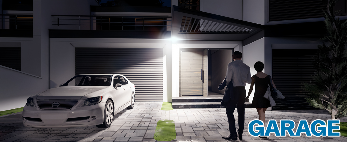 garageangle 4Pack LED Flood Light Outdoor,50W LED Work Light 5500lm with 6FT US Plug,IP66 ...