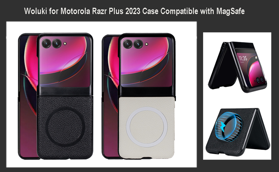 Amazon.com: Woluki for Motorola Razr Plus 2023 Case, Moto Razr+ 2023 Phone Cover, Compatible ...