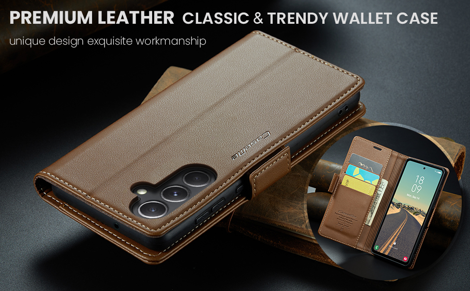 Amazon.com: SINIANL Samsung Galaxy S24 Wallet Case with RFID Blocking, Samsung S24 Case Wallet ...