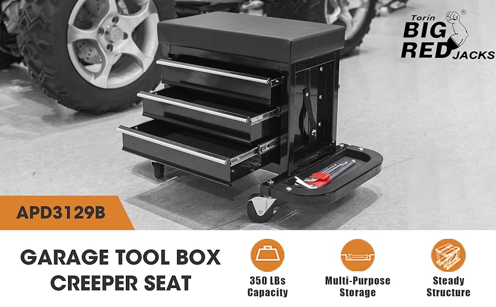 Amazon.com: BIG RED APD3129B Torin Mechanic Rolling 2-in-1 Garage Tool Storage Chest/Box and ...