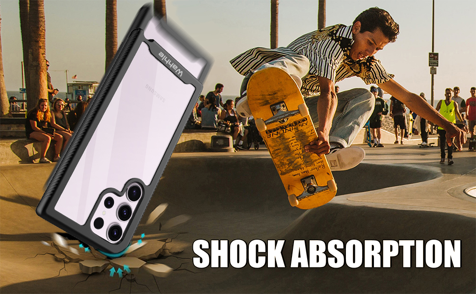 Amazon.com: wahhle Compatible with Samsung Galaxy S23 Ultra Case, Built in Screen Protector Full ...