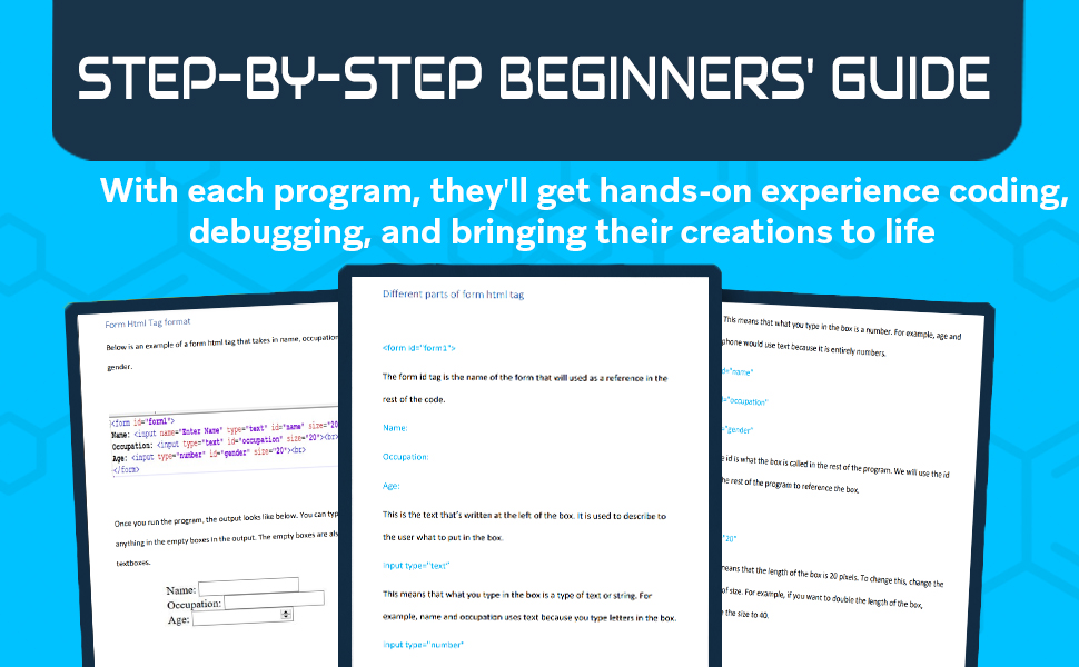 Coding for Kids Ages 9-15: Simple HTML, CSS and JavaScript lessons to get you started with ...