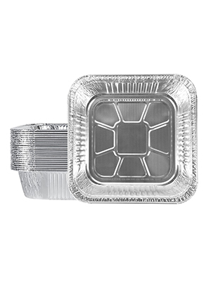 Lotvic 30 Packs Aluminum Foil Trays, 8 Inch Square Foil Baking Trays ...