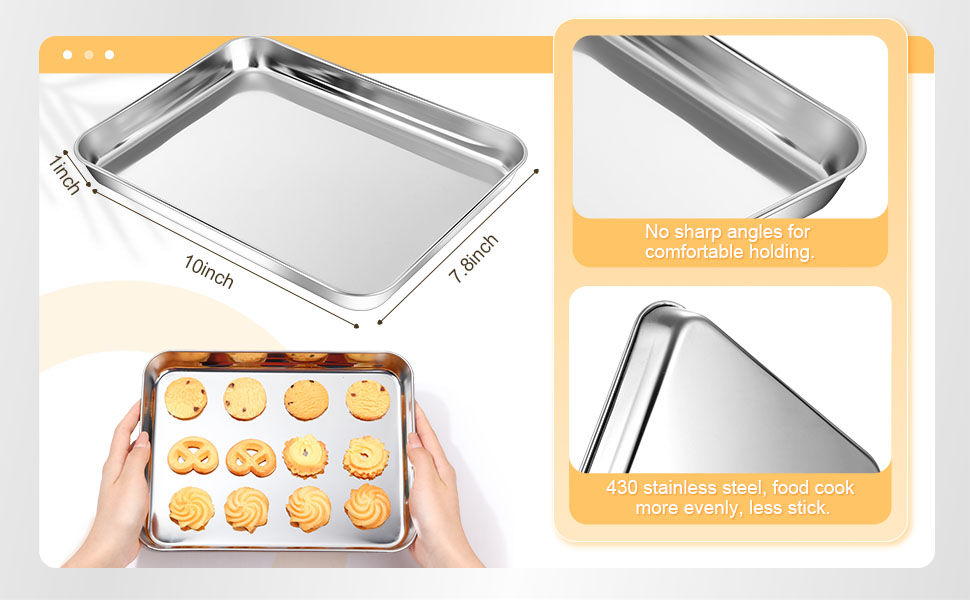 Amazon.com: meekoo 24 Pcs Baking Sheet Pan Cookie Sheet Set for Oven ...