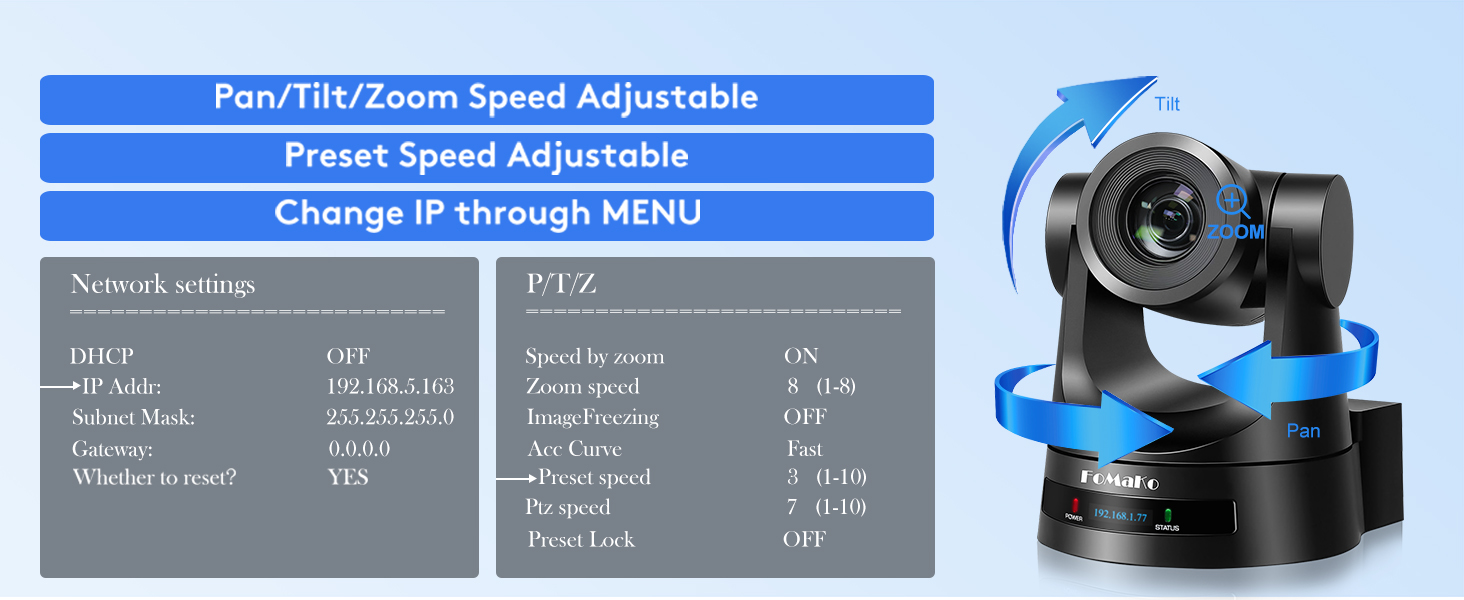 Amazon.com : FoMaKo PTZ Camera HDMI, AI Auto Tracking, 30x Optical Zoom (4pcs) +KC601 Pro Video ...