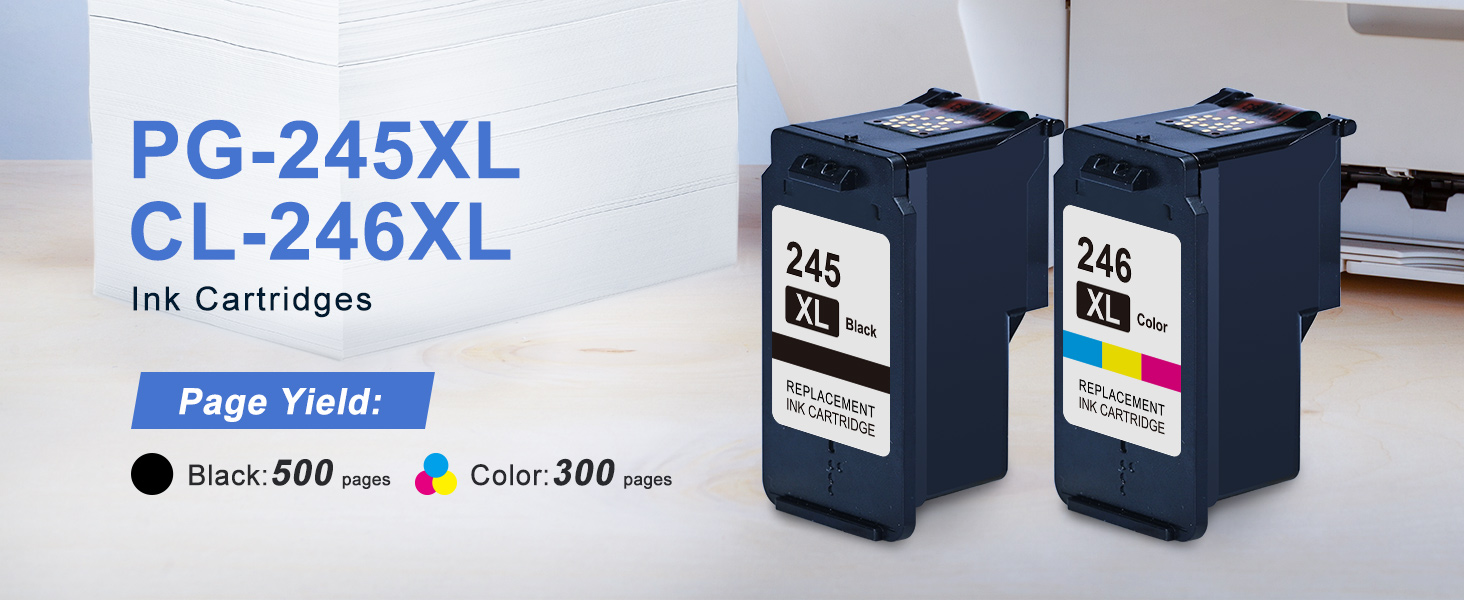 Amazon.com: myCartridge SUPRINT 245XL 246XL Combo Pack Ink Cartridge Replacement for Canon 245XL ...