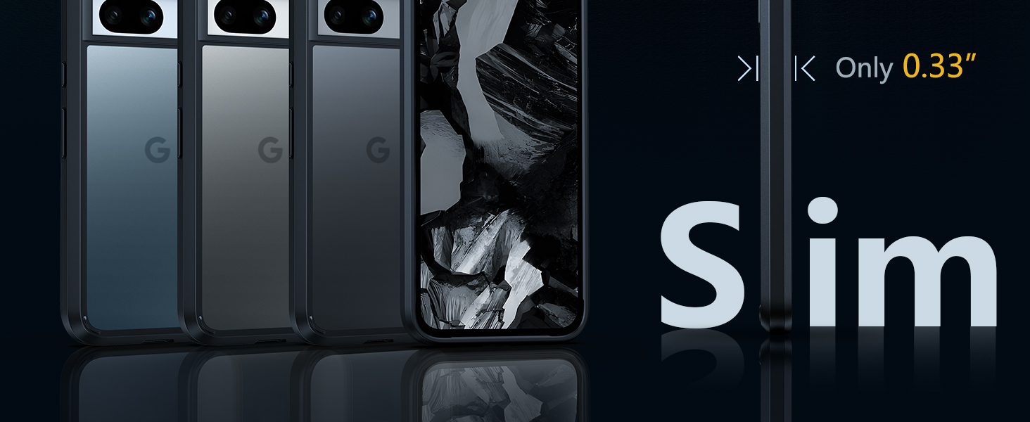 Amazon.com: FNTCASE for Google Pixel 8A Case: Frosted Translucent Back Protective Shockproof ...