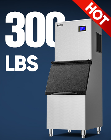 Coolski Máquina de Hielo Comercial de 80 Libras/Día, Autolimpiante, Acero Inoxidable ...