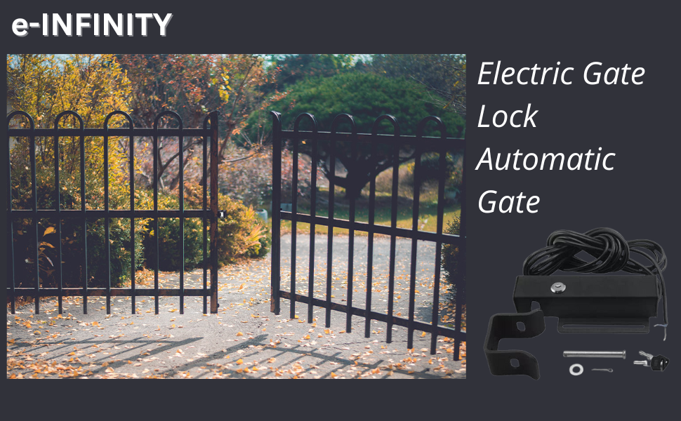 e-INFINITY Electric Gate Lock - Automatic Swing Gate Lock : Amazon.in ...