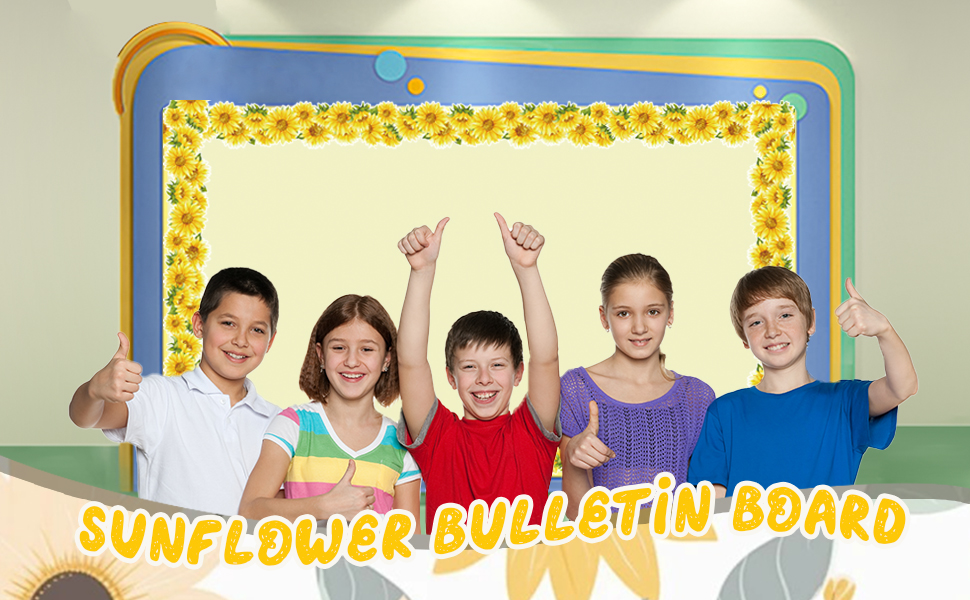 Amazon.com: Bulletin Board Borders, Sunflower Bulletin Board ...