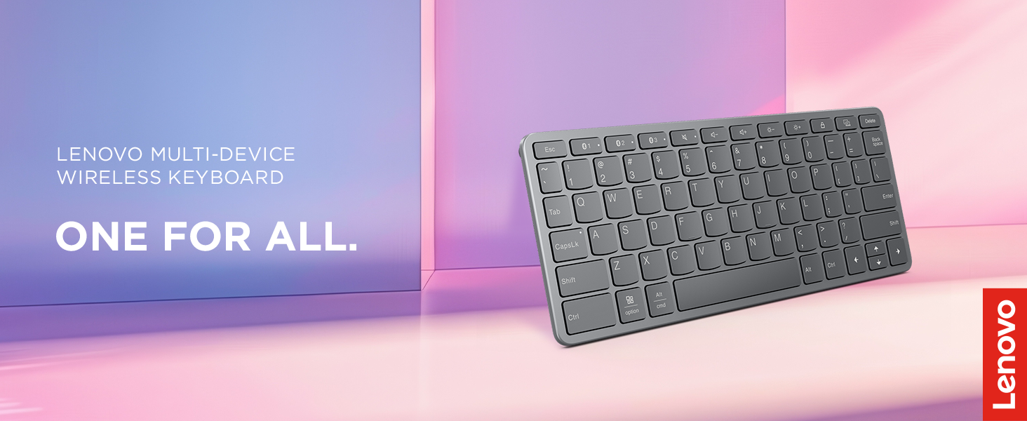 Amazon.com: Lenovo Multi-Device Wireless Bluetooth Keyboard, Connect Up ...