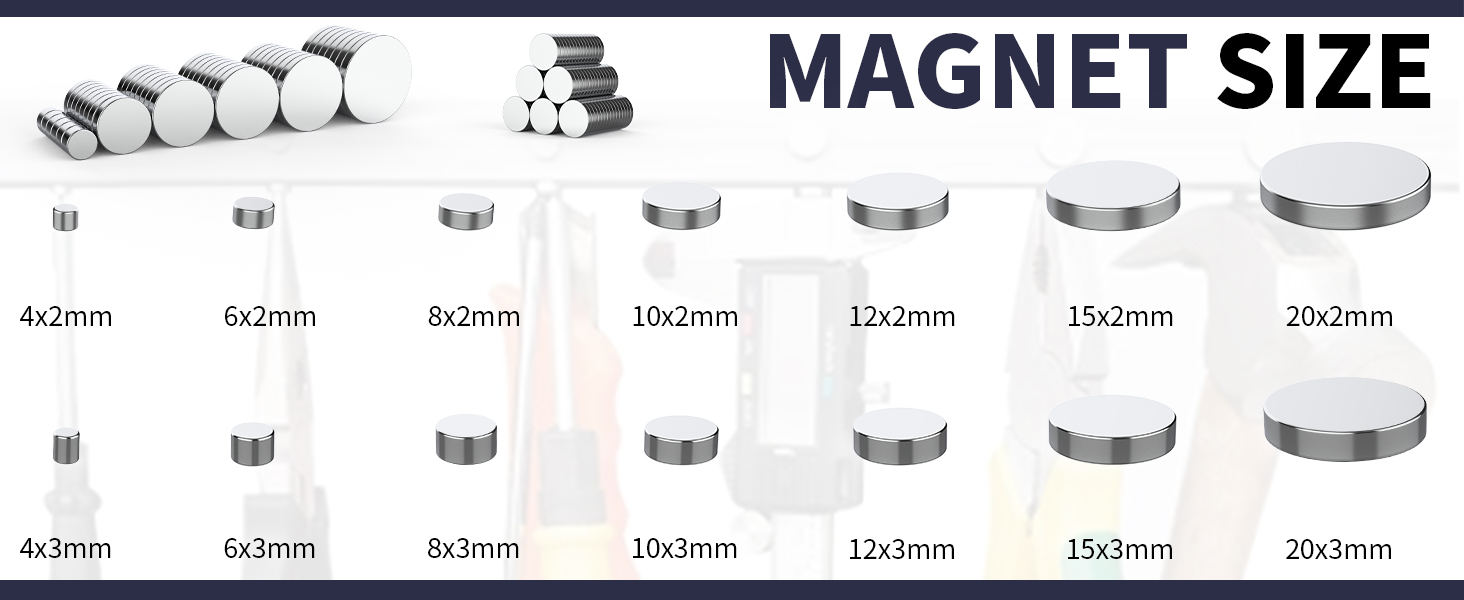 GOOBETTER 100Pcs Small Neodymium Magnets, 12x3mm Rare Earth Heavy Duty Disc Magnets for Fridge ...