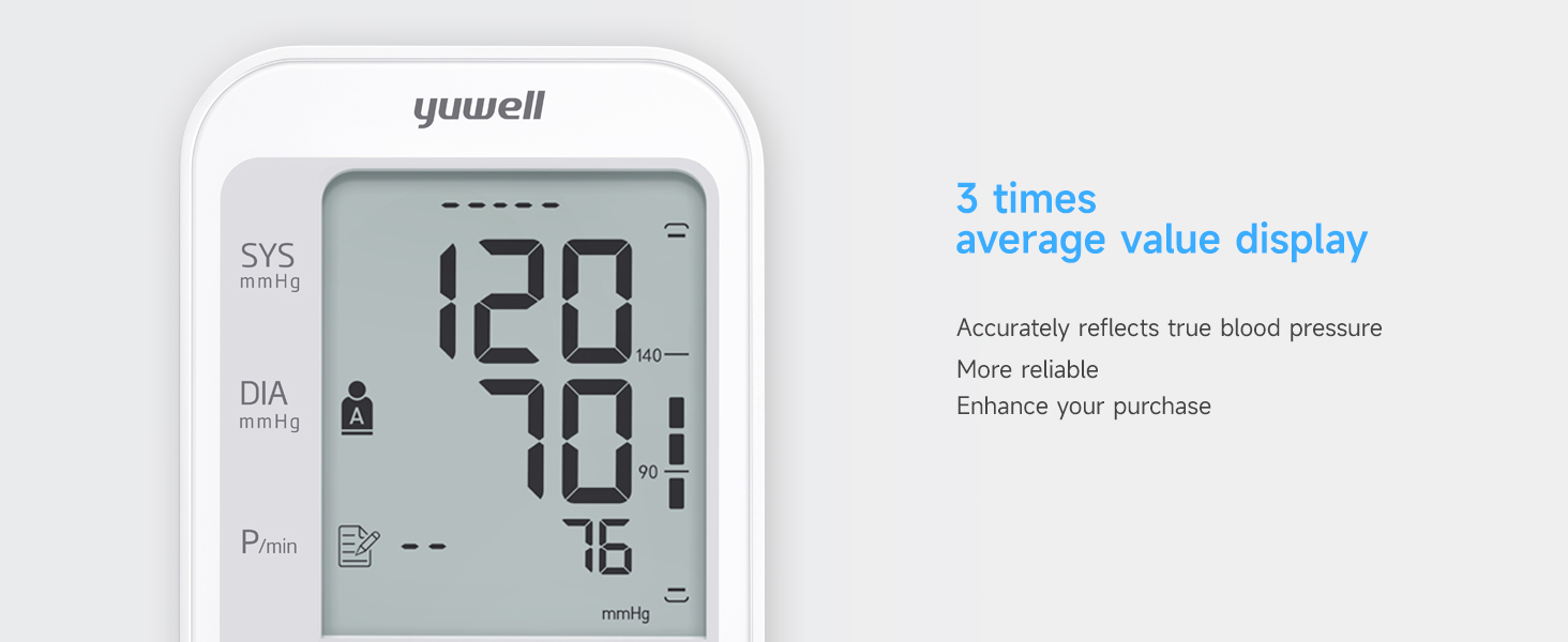 yuwell Blood Pressure Monitor, Extra Large Upper Arm Cuff, Digital Blood Pressure Machines for ...