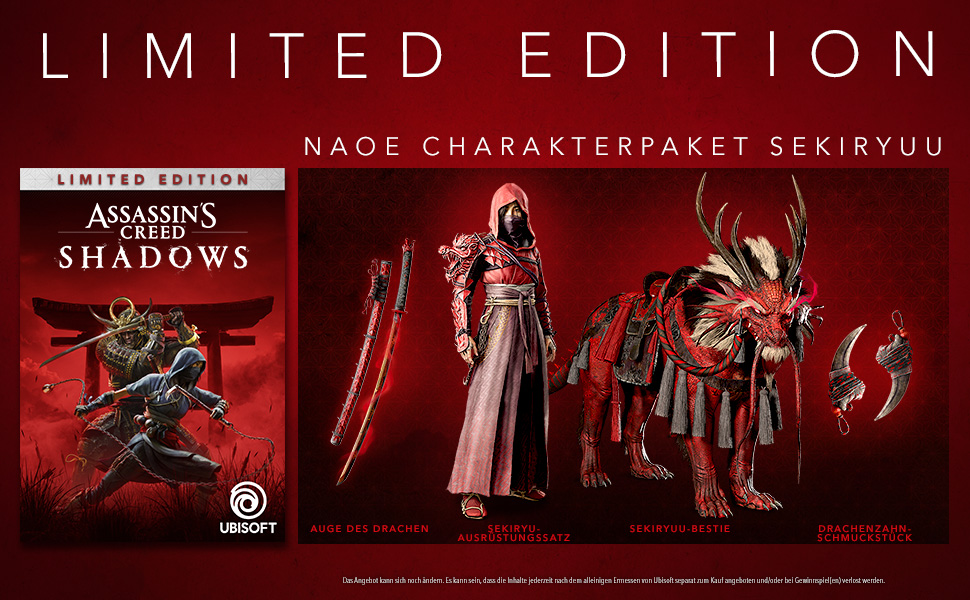 Assassin's Creed Shadows - Limited Edition (exklusiv bei Amazon) - [PlayStation 5] : Amazon.de ...