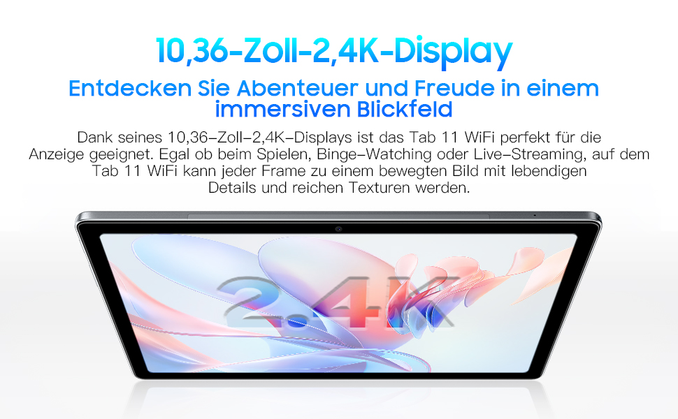 Blackview Tab 11 WiFi Android 12 Tablet, 26,4 cm , 2,4 K FHD+ Display ...