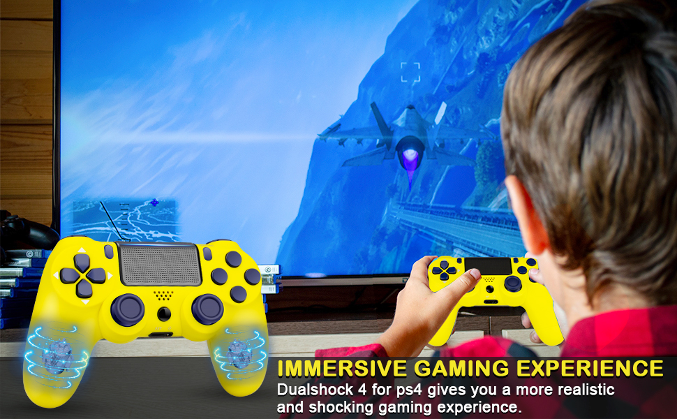 Amazon.com: YU33 Controlador inalámbrico para controlador PS4, repuesto para controlador ...