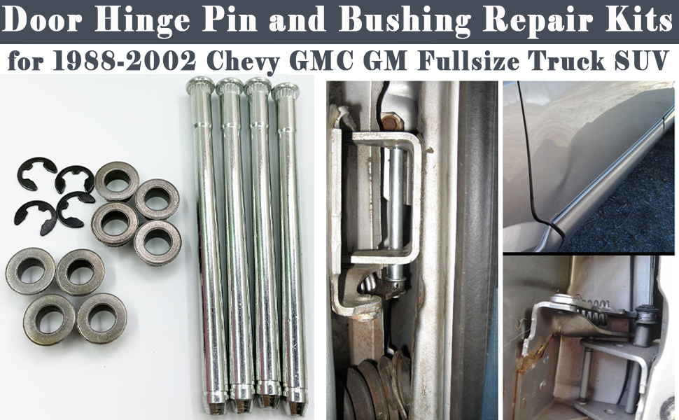 Amazon.com: Chevy Door Hinge Pin and Bushing Repair Kits Compatible With 1988-2002 Chevy ...