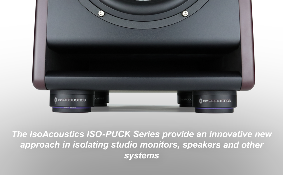 IsoAcoustics Iso-Puck Series Acoustic Isolators (Iso-Puck 76, 18 kg max/Unit, 2-Pack) : Amazon ...