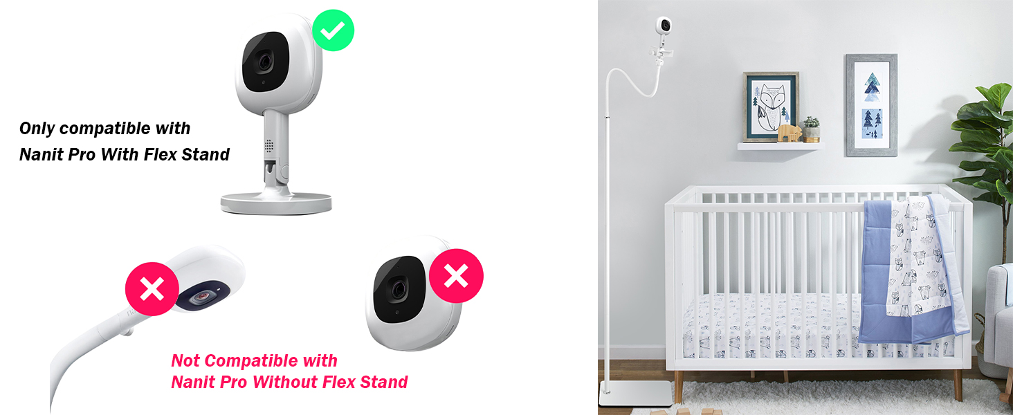 Amazon.com: iTODOS Baby Monitor Floor Stand Holder Mount Compatible with Infant Optics DXR-8 Pro ...