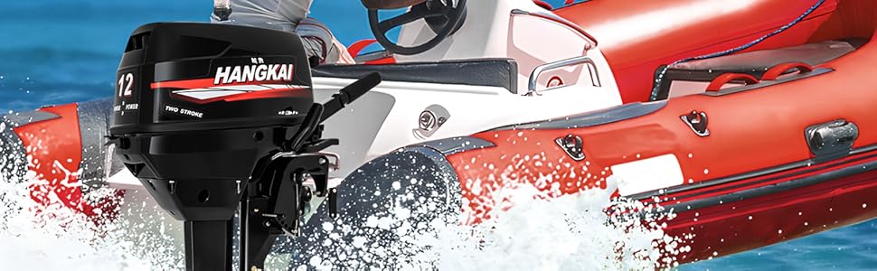 Amazon.com: COFECO Hangkai 12HP Outboard Motor, 2 Stroke 169CC Heavy Duty Fishing Boat Engine ...