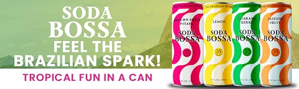 Mua Soda Variety Pack (Brazilian Inspired Soda), Real Cane Sugar, Low Calorie Canned Soda ...