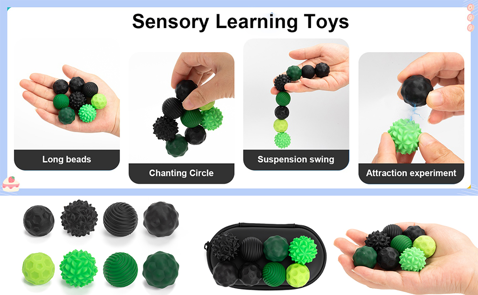 8PCS Silicone Fidget Magnet Balls,Magnetic Fidget Balls Toys for Office Stress Anxiety Relief ...