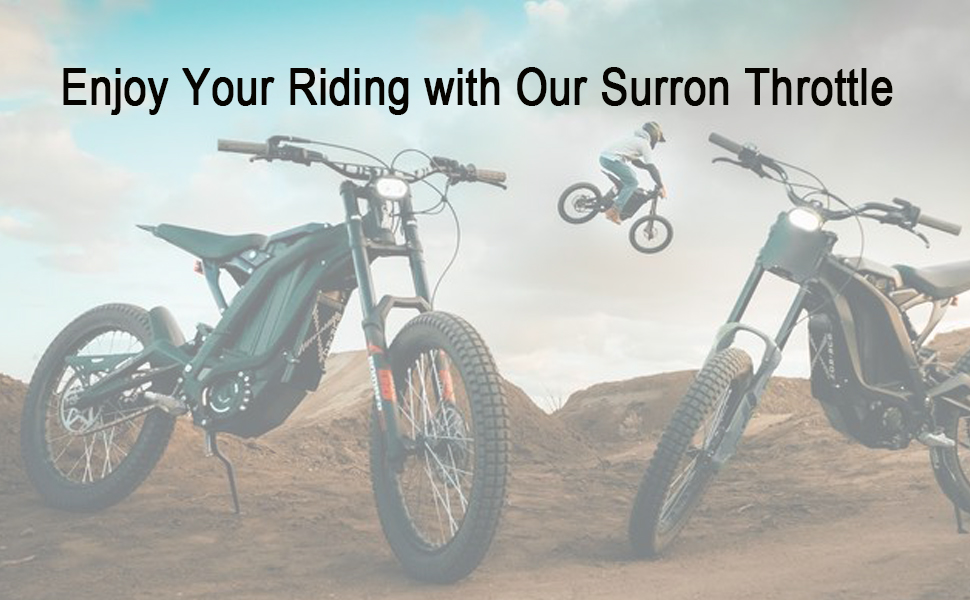 Amazon.com: KZLM Surron Electric Throttle Grip Nylon Handle with Cable Throttle Kit and Rolling ...