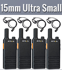 Retevis RT619 Walkie Talkie, Professional 2 Way Radio with Earpieces ...