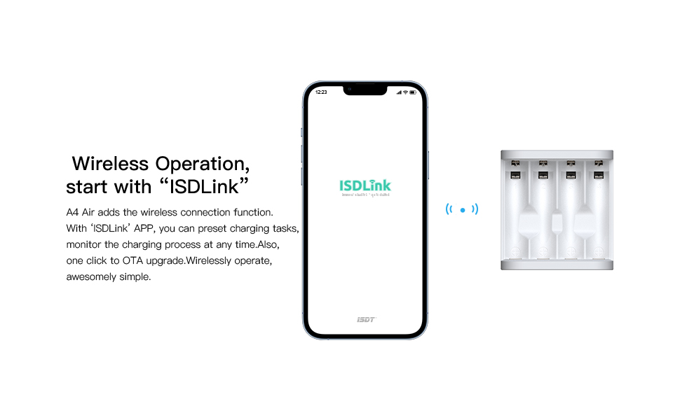 Amazon.com: ISDT A4 Air 4-Bay AAA Battery Charger 18W AA Smart Battery Charger USB Input ...