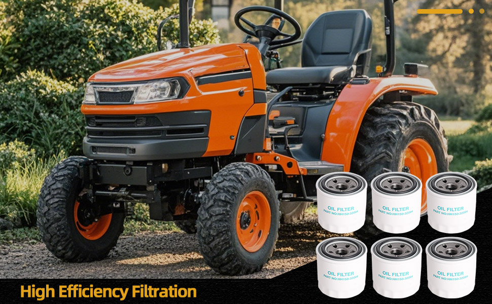 Amazon.com: JAVOUKA 6 PCS HH150-32094 Oil Filter Fit for Kubota ZD1211 ZD1211 ZD25 ZD28 ZD326 ...