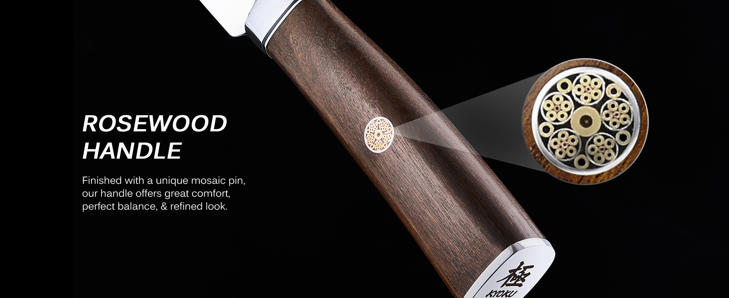 Amazon.com: KYOKU Carving Knife Set, Daimyo Series 8" Carving Knife and Fork, Japanese 440C ...