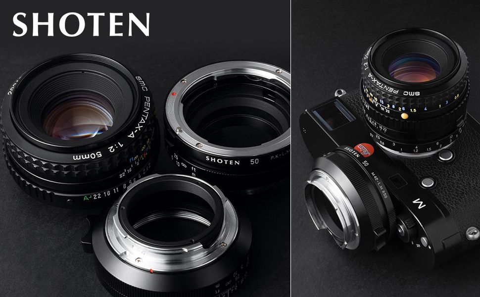 Amazon | SHOTEN マウントアダプター M42-LM R50 (M42マウントレンズ → ライカMマウント変換) 距離計連動型 ヘリコイド付き | アダプタ 通販