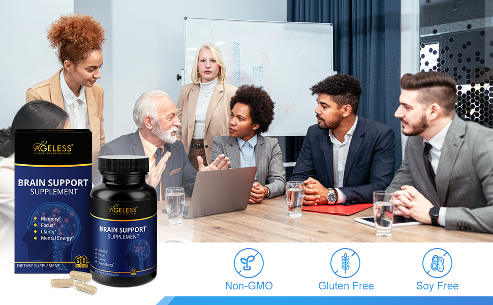Amazon.com: Ageless Brain Supplements for Memory and Focus & Cognitive Improvement | Nootropic ...