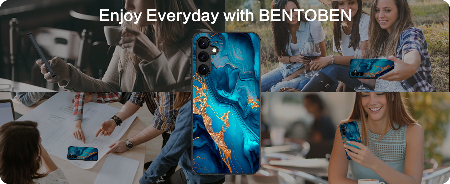 Amazon.com: BENTOBEN for Samsung Galaxy A15 5G Case, Slim Fit Glow in The Dark Hybrid Hard PC ...