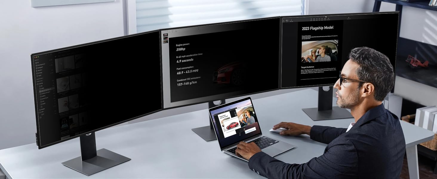 Amazon.com: [2-Pack] 22 Inch Computer Privacy Screen Filter for 16:10 ...