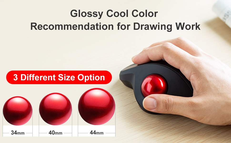 Amazon.com: SANWA Small Trackball 34mm/1.34in, Replacement Ball for Logitech M575, M570, MX Ergo ...