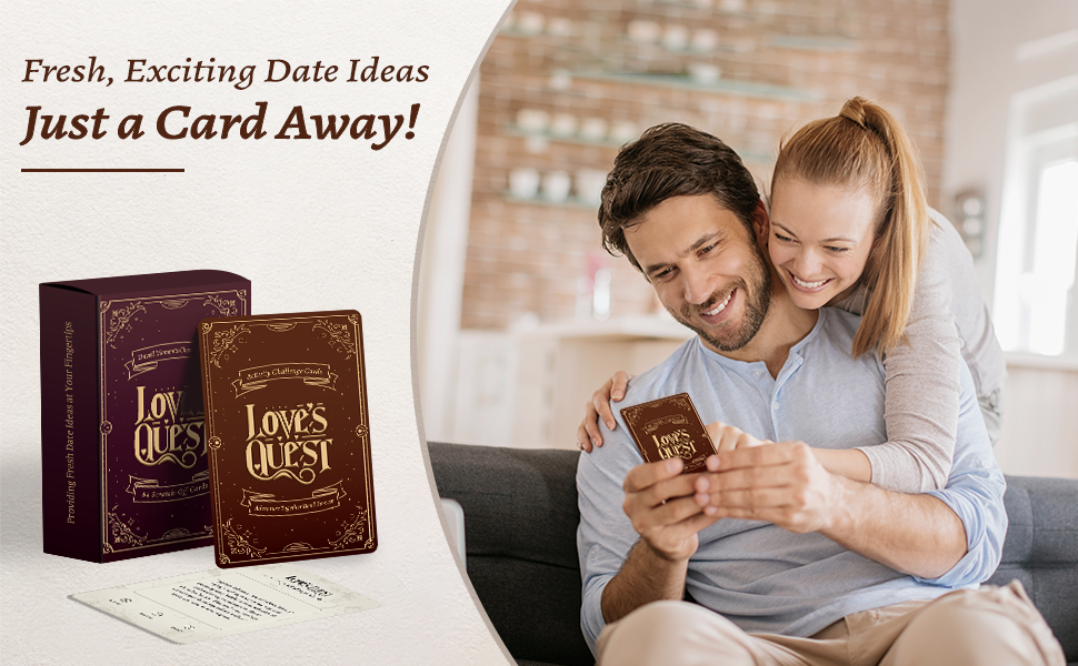 Amazon.com: Jestique Couples Card Game, Love's Quest with 84 Scratch-Off Date Ideas, Date Night ...