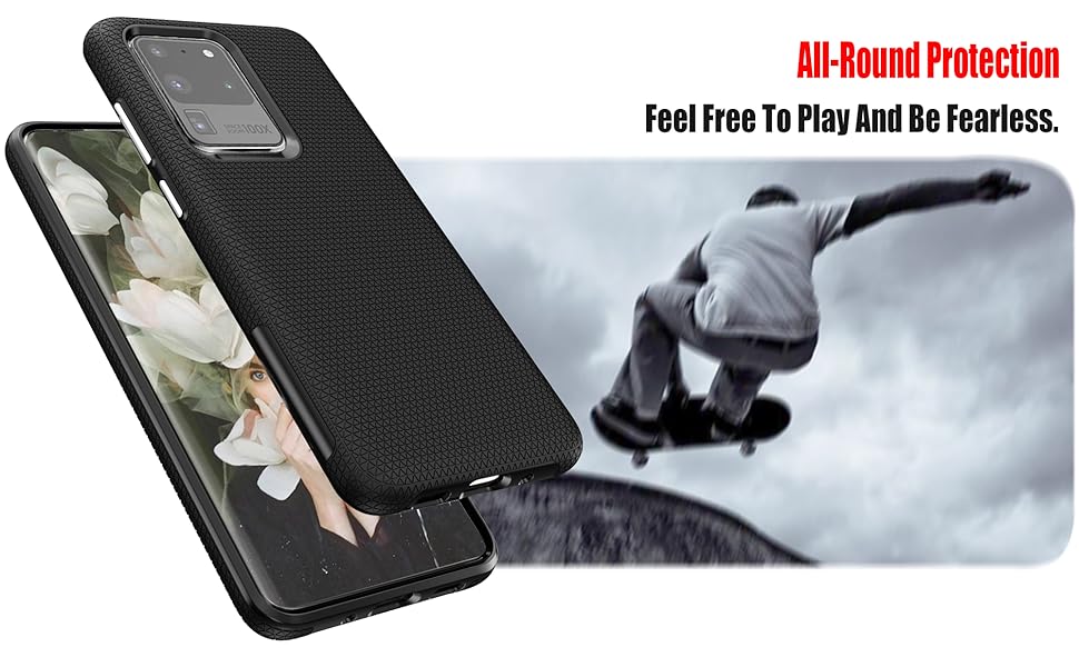 Amazon.com: AYMECL Galaxy S20 Ultra Case - Mesh Texture,Military-Grade,Tough Drop Resistant ...