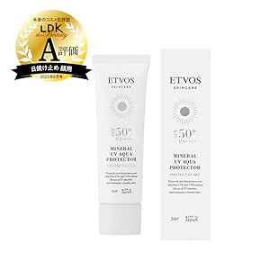 Amazon.co.jp: ETVOS(エトヴォス) ミネラルUVアクアプロテクター SPF50+ PA++++ 30g (日焼け止め 化粧下地 崩れ防止 紫外線吸収剤フリー) : ビューティー
