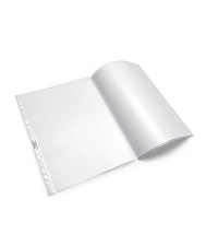 Durable Prospekthüllen (Klarsichthüllen A4 Premium extra stark, 0,08mm) 100 Stück, glasklar ...