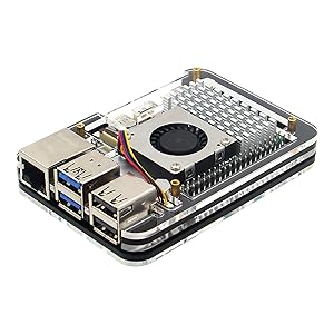 Geekworm Raspberry Pi 5 Acrylic Case with Official Active Cooler: Amazon.co.uk: Computers ...
