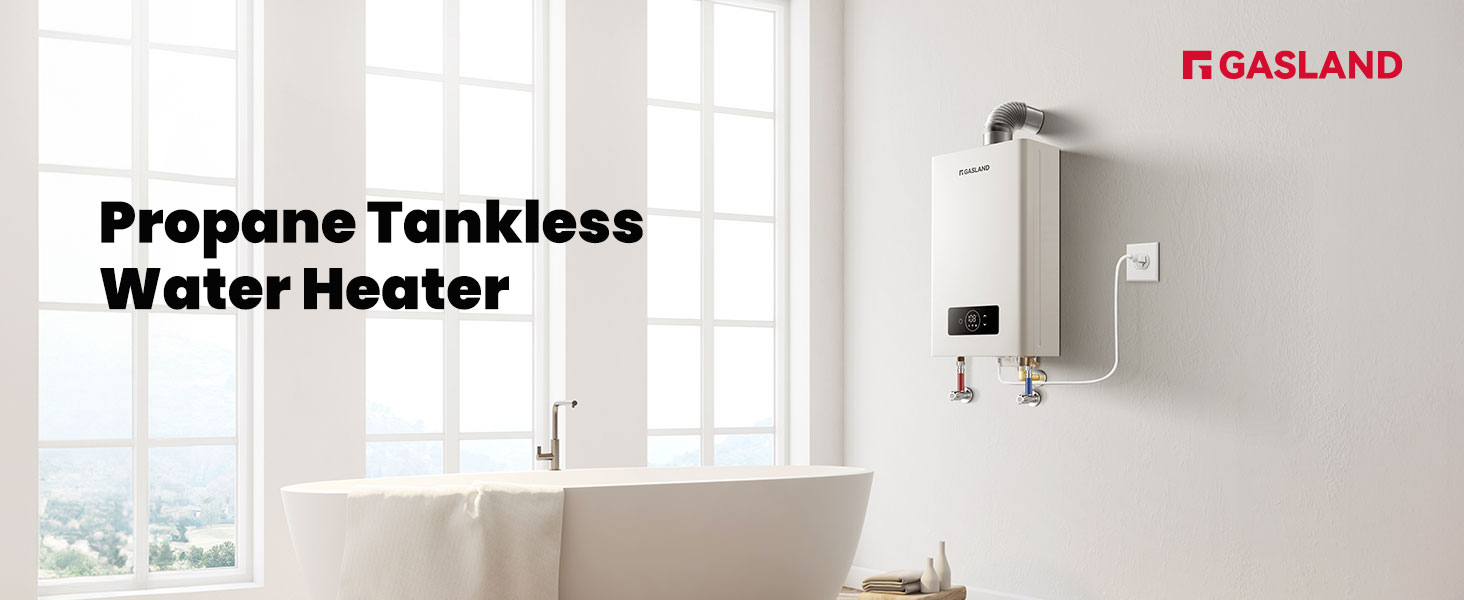 GASLAND Gasmart C 4.22 GPM Indoor Propane Gas Tankless Water Heater, 102,000 BTU Residential ...