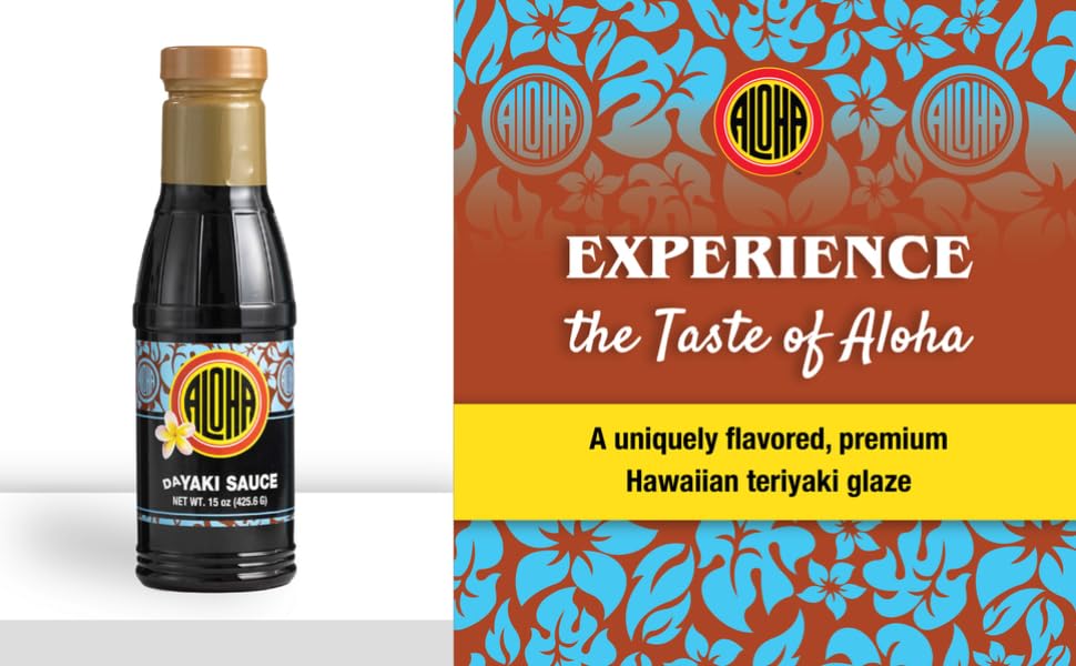 Amazon.com : Aloha Shoyu Da Yaki Sweet Teriyaki Sauce - Hawaiian Teriyaki Glaze for Grilling ...